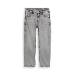 Tom Tailor Jungen Straight Jeans, grau, Uni, Gr. 140
