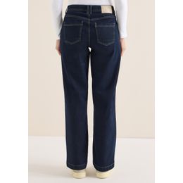 Cecil Damen Loose-fit-Jeansrinsed wash, Gr. 34, unifarben, Jeans, 98% Baumwolle, 2% Elasthan, Jeans, High Waist