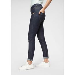 Gang Damen Skinny-fit-Jeans "94MEDINA", blau, Gr. 28, Denim/Jeans, Obermaterial: 90% Baumwolle, 8% Polyester, 2% Elasthan, Jeans, mit stylischer halb