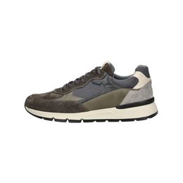 Nero Giardini Herren Sneaker "Nero Giardini Sneaker Leder/Textil", Gr. 43, gr&uuml;n, Leder, Textil, Schuhe