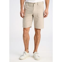 LINDBERGH Herren Shorts "Leinenshorts Relaxed Fit", beige, Gr. XXXL, meliert, Obermaterial: 55% Baumwolle, 45% Leinen, Hosen