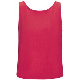 Lascana Damen Blusentoppink, Gr. 38, unifarben, Web, Obermaterial: 85% Viskose, 15% Leinen, Blusen, mit Leinenanteil, kurz geschnittenes Top