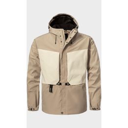 Sch&ouml;ffel SCH&Ouml;FFEL Herren Outdoorjacke "2L Jacket Style Maghera MEN"4705, beige, Gr. 48, Oberstoff: 100% Polyester; (Membran: Polyurethan); Futter: 100%
