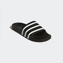 Damen Badesandale "ADILETTE", adidas originals, Gr. 43, schwarz-wei&szlig;, Synthetik, Schuhe