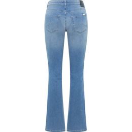 Mustang Damen Slim-fit-Jeans "SHELBY", blau, Gr. 28, unifarben, Denim/Jeans, Obermaterial: 78% Baumwolle, 10% Lyocell, 9% Elastomultiester, 3%