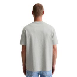Marc O'Polo Herren T-Shirtlight gravel melange, Gr. XXL, MARC O'POLO DENIM, Single Jersey, Obermaterial: 100% Baumwolle, Shirts, relaxed, Tonale Stickerei,