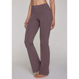 active by Lascana LASCANA ACTIVE Damen Jazzpants, Gr. 36, grau, Single Jersey, Obermaterial: 95% Baumwolle, 5% Elasthan, unifarben, Basic, Hosen, mit breitem B&uuml;ndchen
