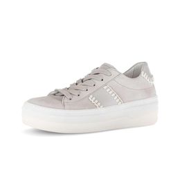 Gabor Damen Sneaker "Sneaker low", Gr. 38,5beige, Schuhe
