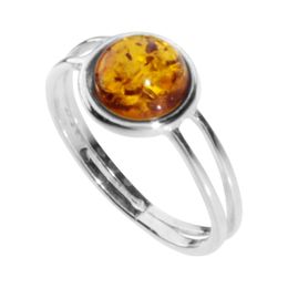 OSTSEE-SCHMUCK Damen Fingerring "- Almut - Silber 925/000 - Bernstein", 52, silber, Fingerringe