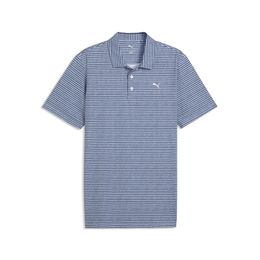 Poloshirt Puma "MATTR Stadium Golfpolo Herren", Herren, Gr. M, wei&szlig; glow deep navy blau, Obermaterial: 8% Elasthan, 92% Polyester. Einsatz: 8% Elasthan, 92% Polyester, bedruckt, regular fit, Shirts
