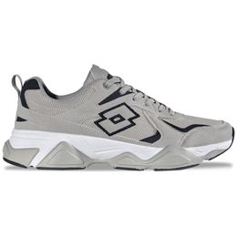 Lotto Herren Sneaker, Gr. 39leuchtendesgrau, navy, Kunstfaser, Synthetik, mehrfarbig, Schuhe, - in angesagtem Millenium Look