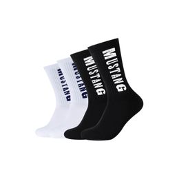 Mustang Herren Socken "casual", Gr. 43, wei&szlig;, Baumwollmischung, Socken, weicher Komfortbund, atmungsaktiv