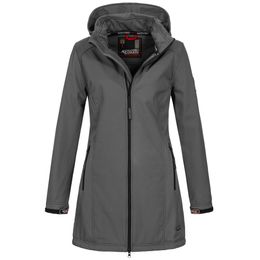 Damen Softshelljacke "Alessia", grau, Gr. S, Alessandro Salvarini, Obermaterial: 96% Polyester, 4% Elasthan; Innenseite: 100% Polyester, Jacken, lang