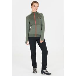 WHISTLER Damen Fleecejacke "Nevados", gr&uuml;n, Gr. 44, mehrfarbig, 93% Polyester, 7% Elasthan, Jacken, in atmungsaktiver und dehnbarer Qualit&auml;t