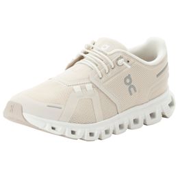 Sneaker On RUNNING "On RUNNING CLOUD 6", Damen, Gr. 36,5, pearl, wei&szlig;, Synthetik, Schuhe Sneaker