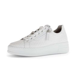 Gabor Damen Sneaker "Sneaker low", Gr. 35wei&szlig;, Schuhe
