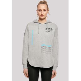 F4NT4STIC Damen Kapuzenpullover "Self Love OVERSIZE HOODIE", grau, Gr. S, Obermaterial: 100% Baumwolle, Pullover, Print