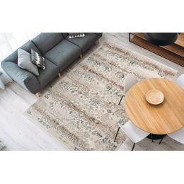 Teppich Calo-deluxe, B:80cm H:5mm L:150cm, beige, Kunstfaser, Wohnzimmer, Teppiche, "Valessa-606", Wohnzimmer
