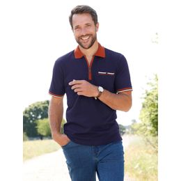 Herren Poloshirt "Kurzarm-Poloshirt", blau, Gr. 60, unifarben, 100% Baumwolle, Shirts