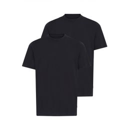 Blend Herren Rundhalsshirt "Rundhalsshirt BHIVO 2 pack", schwarz, Gr. XXL, Obermaterial: 100% Baumwolle CO., Shirts