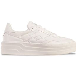 Lotto Damen Sneaker, Gr. 41, wei&szlig;, Kunstfaser, Synthetik, unifarben, Schuhe, - mit Drehpunkt f&uuml;r mehr Wendigkeit in Sport & Freizeit