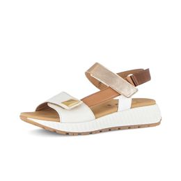 Gabor Damen Plateausandaletten "Plateau Sandale", Gr. 38, wei&szlig;, Schuhe