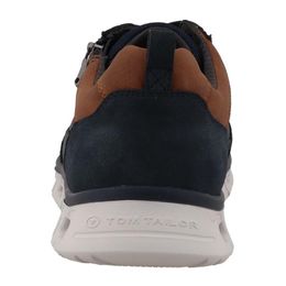 Tom Tailor Herren Sneaker "Valter", Gr. 40, blau, Lederimitat, Textil, Schuhe, Freizeitschuh, Halbschuh, Schn&uuml;rschuh mit Kontrastbes&auml;tzen