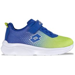 Lotto Damen Sneaker, Gr. 32blau, lime, Kunstfaser, Synthetik, mehrfarbig, Schuhe, - extra leicht & bequem