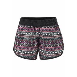 Lascana Damen Badeshorts, bunt, Gr. 42, Ethnomuster, gemustert, Microfaser, Polyester, Badehosen, als perfekte Erg&auml;nzung zum Bikini