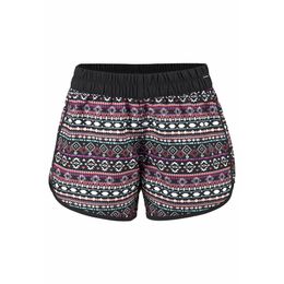 Lascana Damen Badeshorts, bunt, Gr. 46, Ethnomuster, gemustert, Microfaser, Polyester, Badehosen, als perfekte Erg&auml;nzung zum Bikini