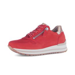 Sneaker Gabor "Sneaker low", Damen, Gr. 35,5, rot, Schuhe Sneaker