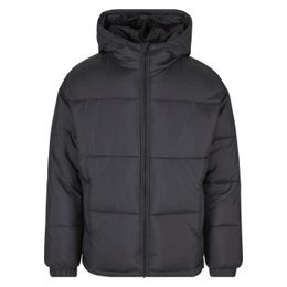 Urban Classics Herren Allwetterjacke "Urban Classics Basic Jacket With Hood"schwarz, Gr. M, unifarben, 100% Polyamid, Jacken