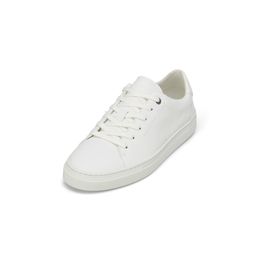 Marc O'Polo MARC O'POLO Herren Sneaker "aus edlem Rindnappaleder", Gr. 41wei&szlig;, Obermaterial: 100% Leder (Rind), Schuhe