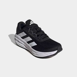 Herren Laufschuh "QUESTAR 3 M", adidas Performance, Gr. 46, schwarz-wei&szlig;, Synthetik, Textil, Schuhe