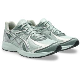 Sneaker asics "JOG 100S", Damen, Gr. 39,5, silber (lichen rock, pure silber), Synthetik, Schuhe Sneaker