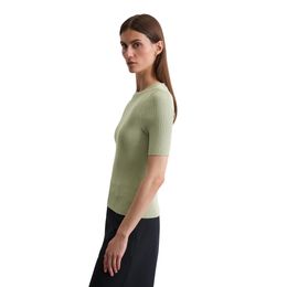 Marc O'Polo MARC O'POLO Damen Rundhalspullover "aus Viskose-Mix", gr&uuml;n, Gr. XXL, unifarben, Obermaterial: 80% Viskose, 20% Polyester, Pullover