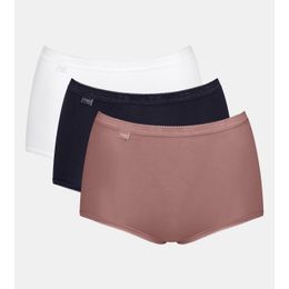 Sloggi Damen Maxislip "Basic+ Maxi", Gr. 56, bunt, Single Jersey, Obermaterial: 95% Baumwolle, 5% Elasthan, Unterhosen, perfekter Sitz, Cotton-Mix,