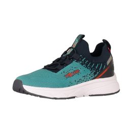 Slip-On Sneaker Trollkids "KIDS BALESTRAND SNEAKER", M&auml;dchen, Gr. 40, dusty turquoise, schwarz navy, glow orange, Synthetik, Schuhe