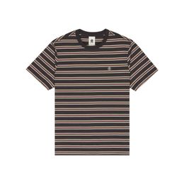 Sporttop Element "Icon Embroidery", Herren, Gr. M, washed stripes offschwarz, Obermaterial: 100% Baumwolle., Tops Sporttop