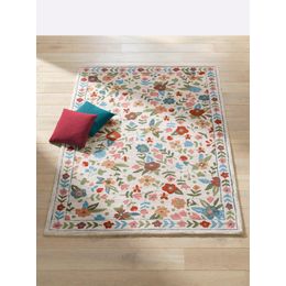 Teppich HEINE HOME, B:60cm H:9mm L:90cm, bunt, Schurwolle, Wolle, Wohnzimmer, Teppiche