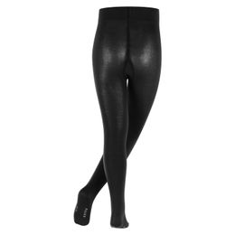 Falke M&auml;dchen Strickstrumpfhose "Cotton Touch", Gr. 110, schwarz, Obermaterial: 56% Baumwolle, 36% Polyamid, 8% Elasthan, unifarben, Strumpfhosen, in