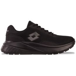 Lotto Damen Sneaker, Gr. 41, schwarz, Kunstfaser, Synthetik, unifarben, Schuhe, - mit extra leichter Phylonsohle