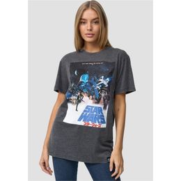 Recovered Herren T-Shirt "Star Wars International Poster", schwarz, Gr. S, bedruckt, 100% Baumwolle, Shirts, mit klassischem Rundhalsausschnitt