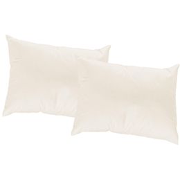 Dekokissen WIRTH, B:50cm L:50cm, beige, Polyester, Dekokissen_Sitzkissen_Kissenh&uuml;llen, "Janine", Kissenh&uuml;lle ohne F&uuml;llung, 2 St&uuml;ck