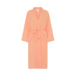 Bademantel CCDK COPENHAGEN "CCDK Copenhagen bathrobe Nelly" Gr. L, coral sands, L, Obermaterial: 100% Baumwolle, Hausm&auml;ntel, Bademantel