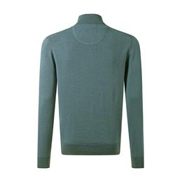Pierre Cardin Herren Strickpulloversagebrush gr&uuml;n, Gr. XL, unifarben, Strick, Obermaterial: 100% Baumwolle, Pullover, mit Troyer Kragen