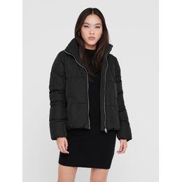 Jacqueline de Yong JDY Damen Steppjacke "JDYNEWERICA LIFE SHORT PADD JKT OTW NOOS", schwarz, Gr. S, unifarben, Web, Obermaterial: 100% Polyester, Jacken