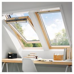 Velux Dachfenster GGL 3070 Schwingfenster Holz THERMO Fenster, 55x78 cm (CK02)
