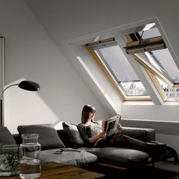 Velux INTEGRA Dachfenster GGL 306921 Elektrofenster Holz klar lack ENERGIE Hitzeschutz, 78x98 cm (MK04)