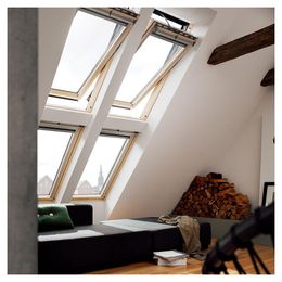 Velux INTEGRA Dachfenster GGL 306630 Solarfenster Holz/Kiefer Energy-Star Fenster, 55x78 cm (CK02)
